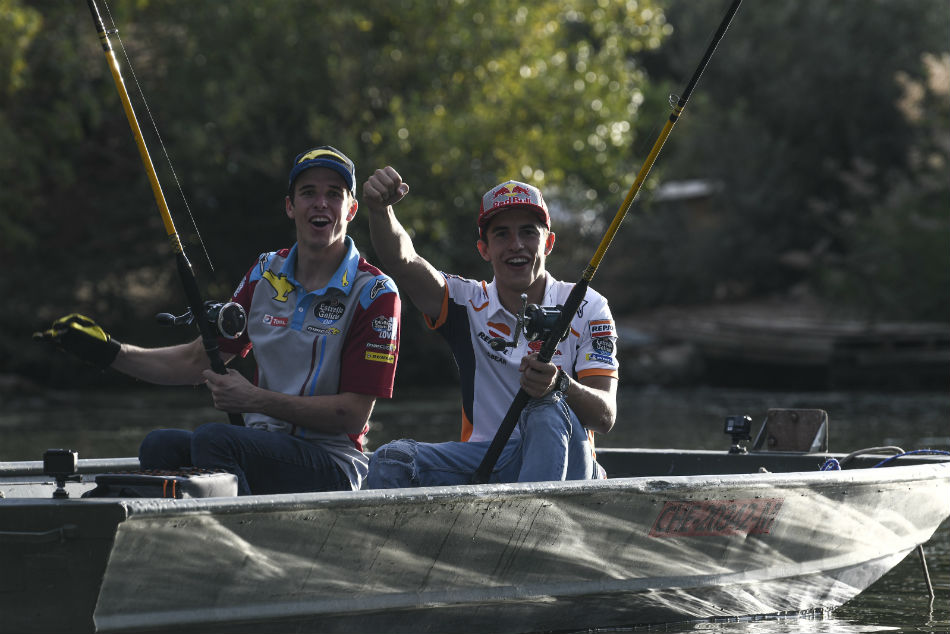 Gone fishing! Marc and Alex Marquez gear up for Aragon - myKhel