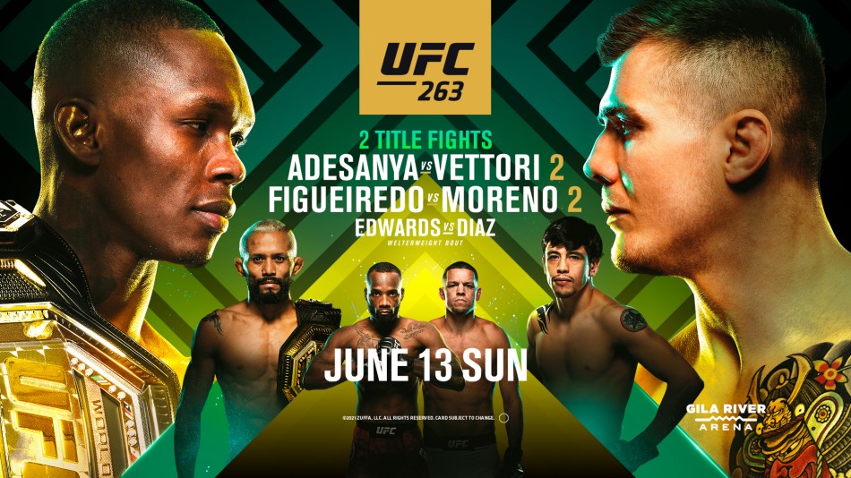 UFC 263: Adesanya vs. Vettori 2 fight card, date, time in India and ...