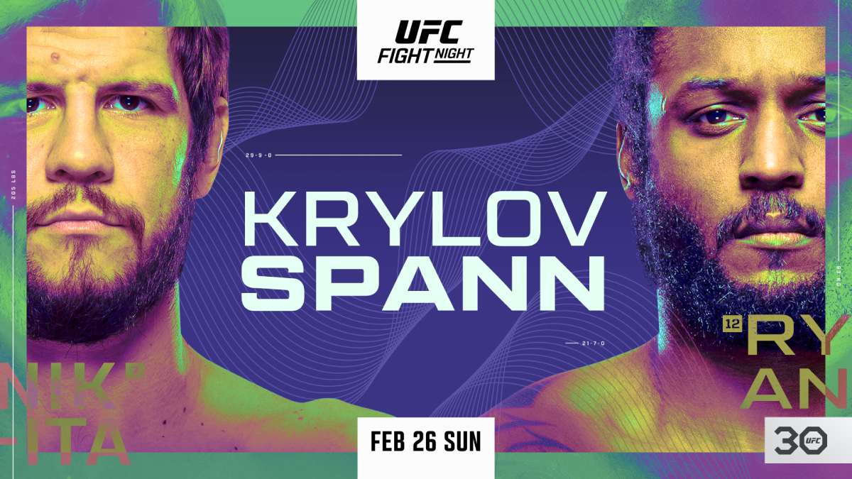 UFC Vegas 70: Krylov vs. Spann fight card, date, start time in India ...