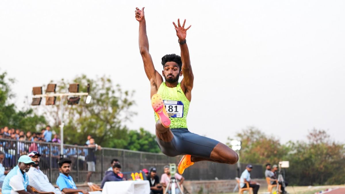 Jeswin Aldrin sets new long jump national record with 8.42 metre leap ...