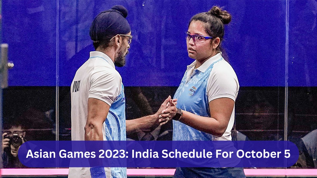 Asian Games 2023 Schedule for October 5: India's Asian Games Fixtures ...