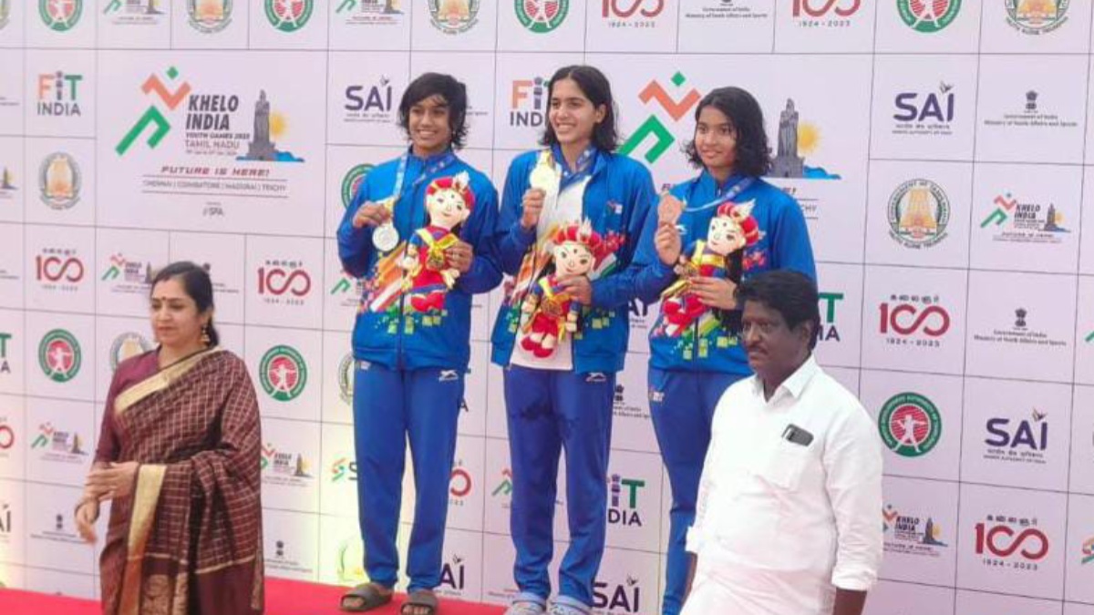 KIYG 2023: Telangana’s Vritti Agarwal claims third swimming gold as ...