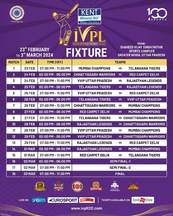 IVPL 2024: Full List of Matches, Marquee Players, Tickets, Where to Watch - myKhel