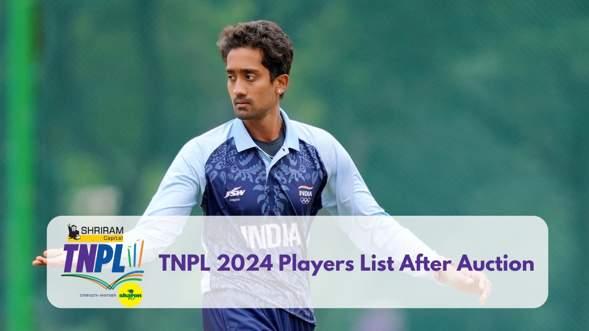 Tamil Nadu Premier League: Players list of all eight teams after TNPL ...