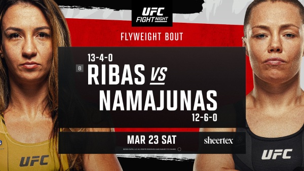 UFC Vegas 89: Ribas vs. Namajunas Fight Card, Date, Start Time in India ...