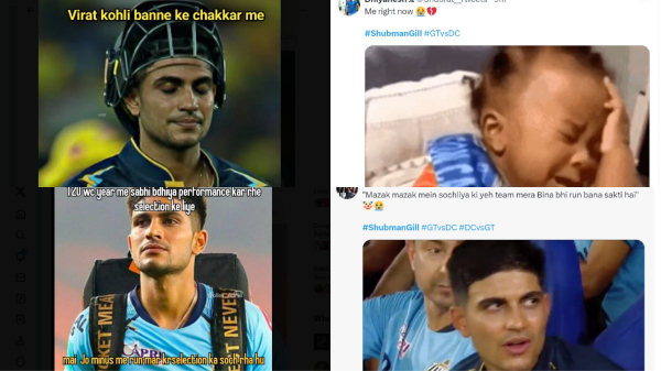 GT vs DC Memes: Shubman Gill Shown No Mercy By Fans On Twitter After ...