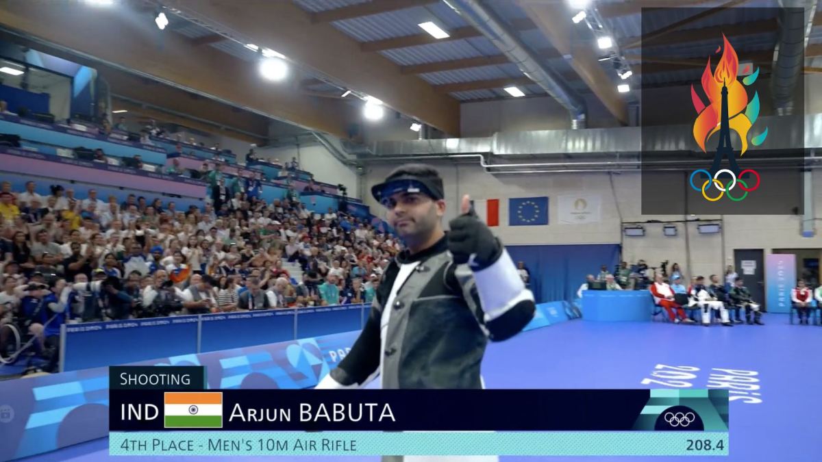 Paris Olympics 2024 10m Air Rifle Final: Arjun Babuta finishes fourth ...