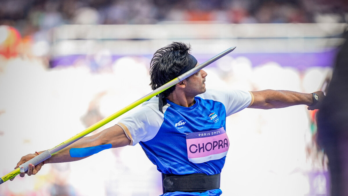 Neeraj Chopra Throw Distances in Javelin Throw Final, Paris Olympics ...