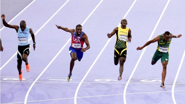 Noah Lyles Wins 100m Gold in Photo Finish at Paris Olympics 2024 ...
