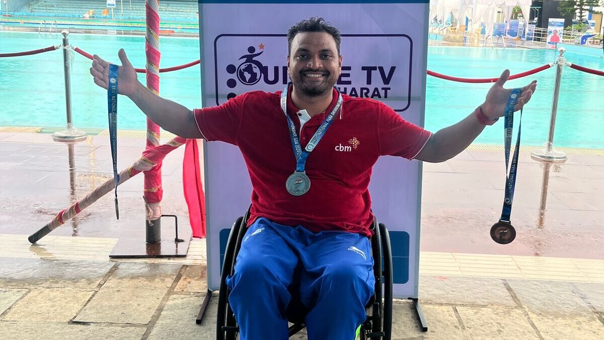 Bihar Para-athlete Shams Aalam wins three medals at 24th National Para ...