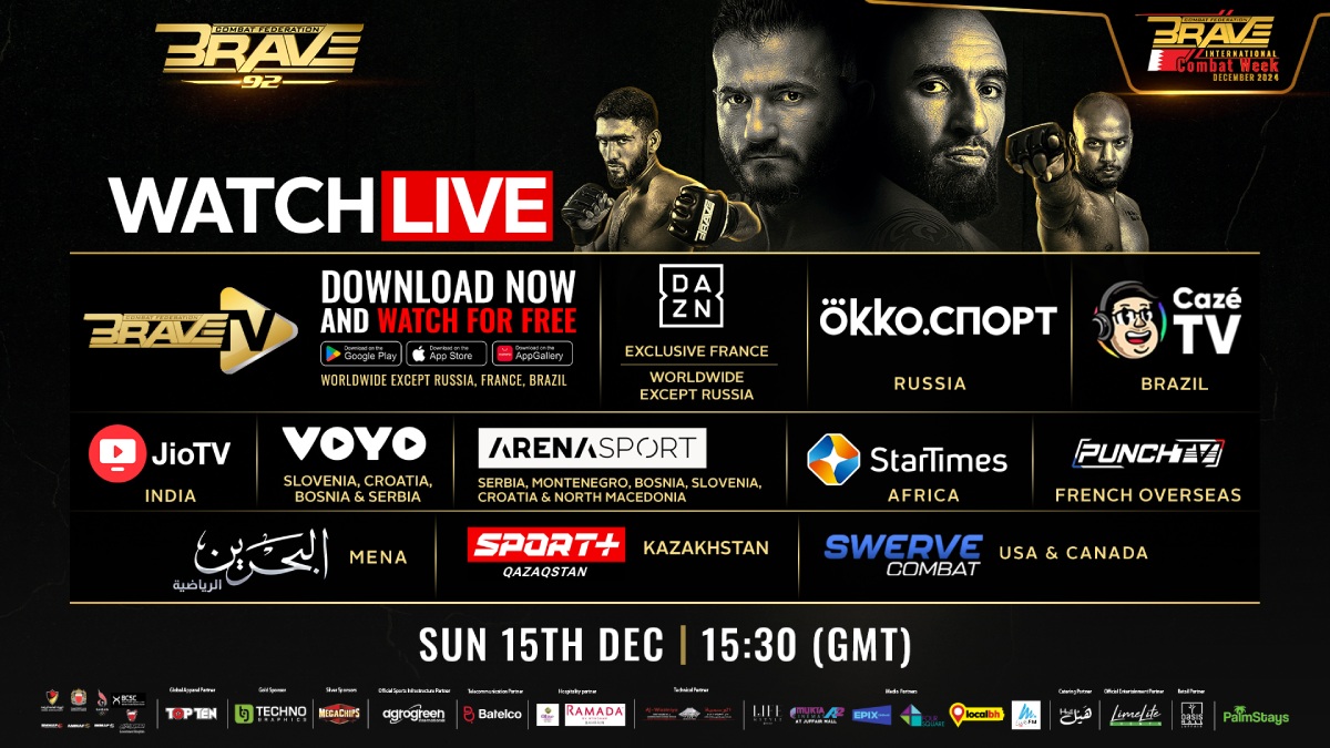 BRAVE CF 92: Start time, where to watch and more - myKhel