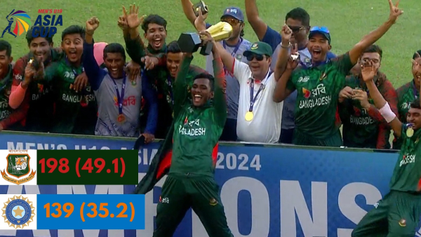 ACC Men's U19 Asia Cup 2024: Bangladesh U19 Beat India U19 by 59 Runs for Back-to-Back Titles ...