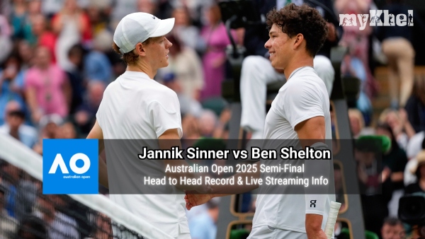 Jannik Sinner vs Ben Shelton, Australian Open 2025 Semi-Final: Head to Head Record & Live ...