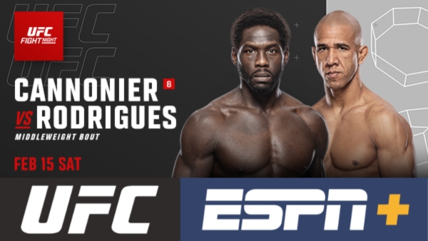 UFC Vegas 102: Cannonier vs. Rodrigues to Headline Fight Night Event ...
