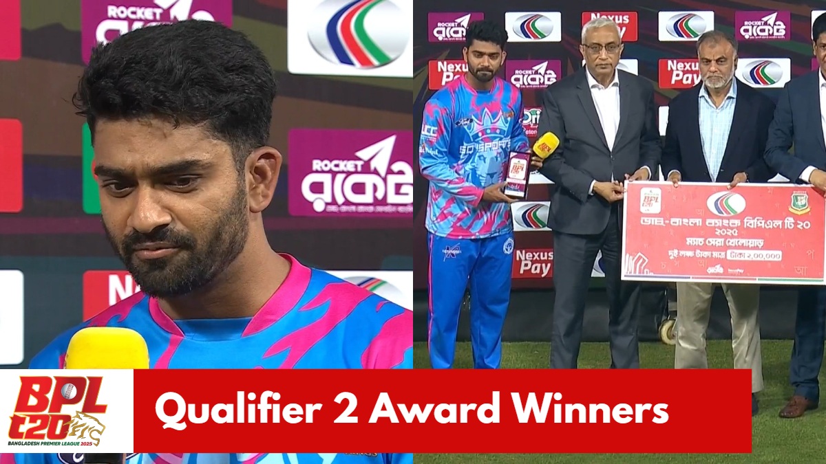 BPL 2025 Qualifier 2: Chittagong Kings vs Khulna Tigers Award Winners ...