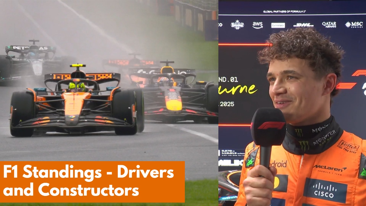 Formula 1 2025 Standings after Australian Grand Prix Updated after ...