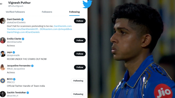 CSK vs MI: Vignesh Puthur X Following List Stirs Controversy; Fans Point Out He Follows Adult ...