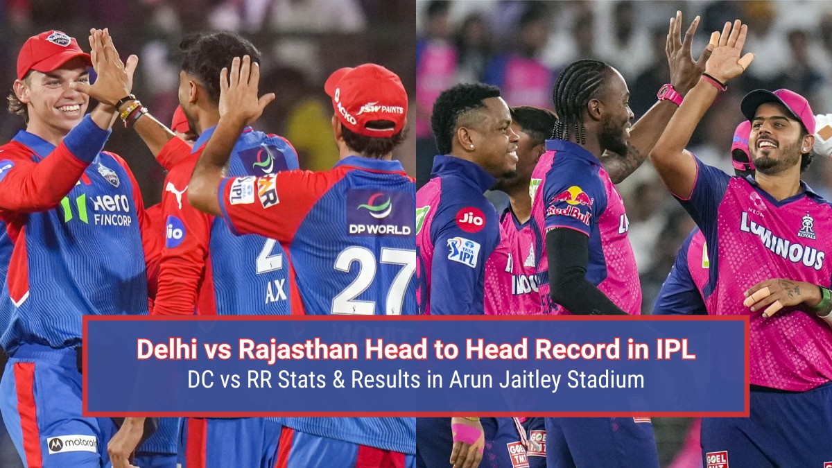 DC vs RR Head To Head Record, Stats & Results in Arun Jaitley Stadium ...
