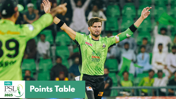 PSL 2025 Points Table on April 27: Lahore Qalandars, Peshawar Zalmi ...