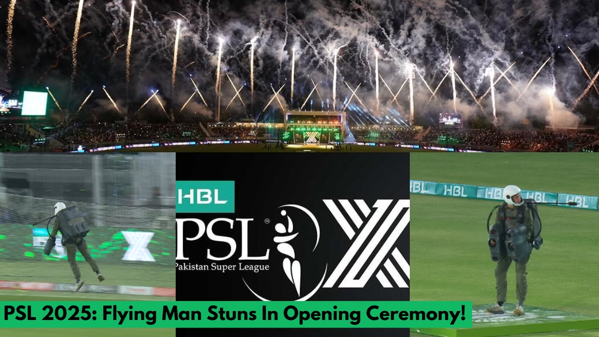 PSL 2025: Flying Man Stuns Rawalpindi in Opening Ceremony Of HBL PSLX ...