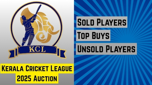 KCL 2025 Auction Buys: Full List of Sold Players in Kerala Cricket League, Top Buys and Unsold ...