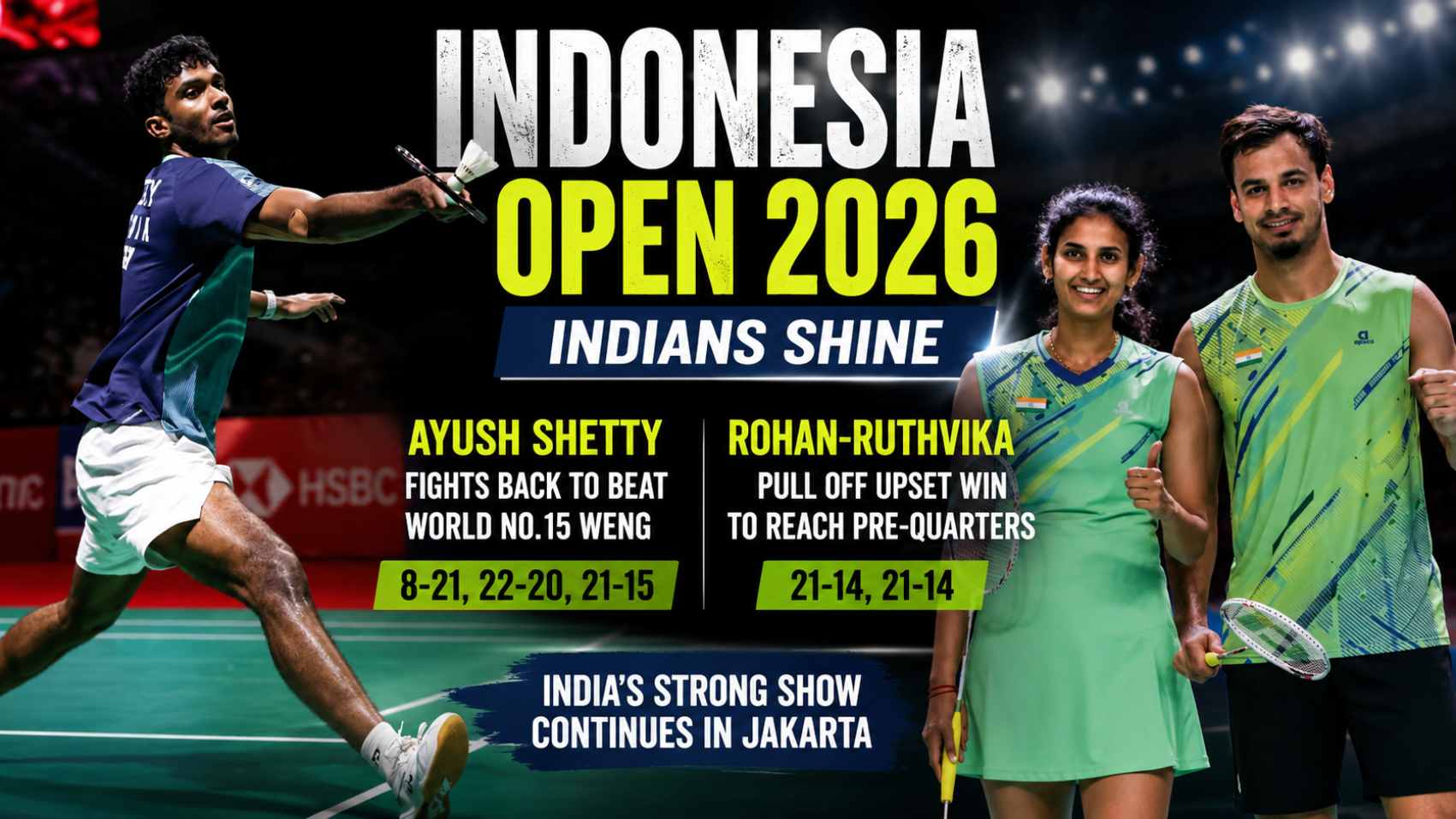 Indonesia Open 2026: Ayush Shetty Stuns World No.15 Weng Hong Yang ...