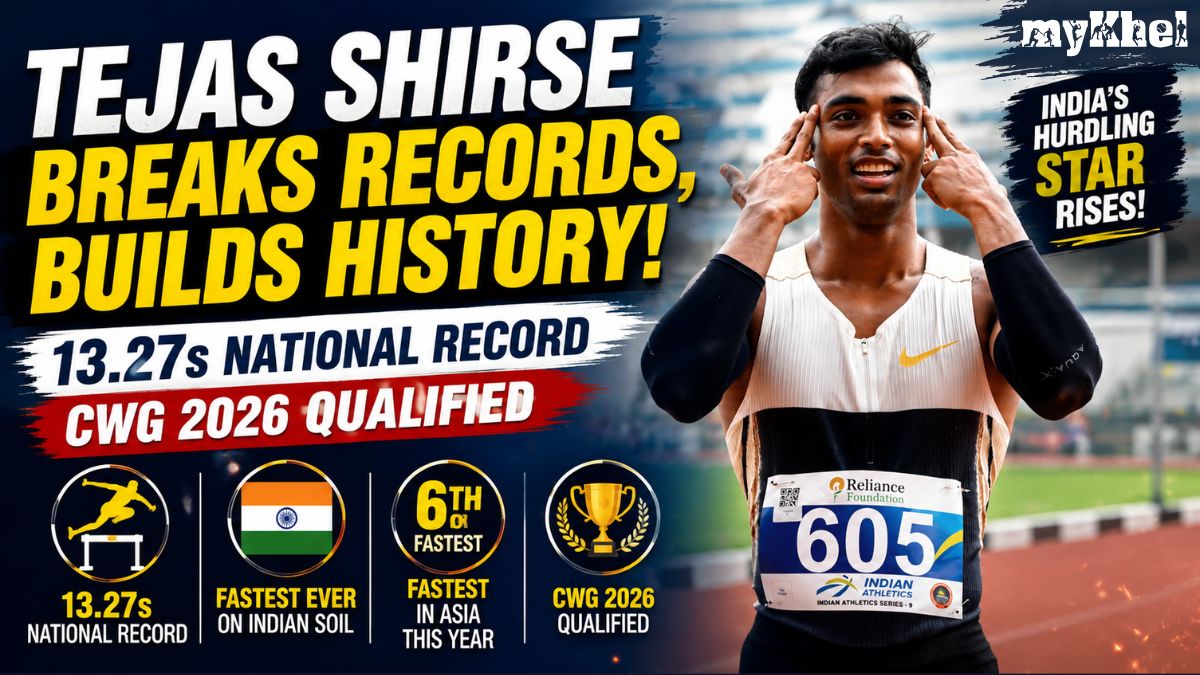 Tejas Shirse Breaks 110m Hurdles National Record, Books Commonwealth ...