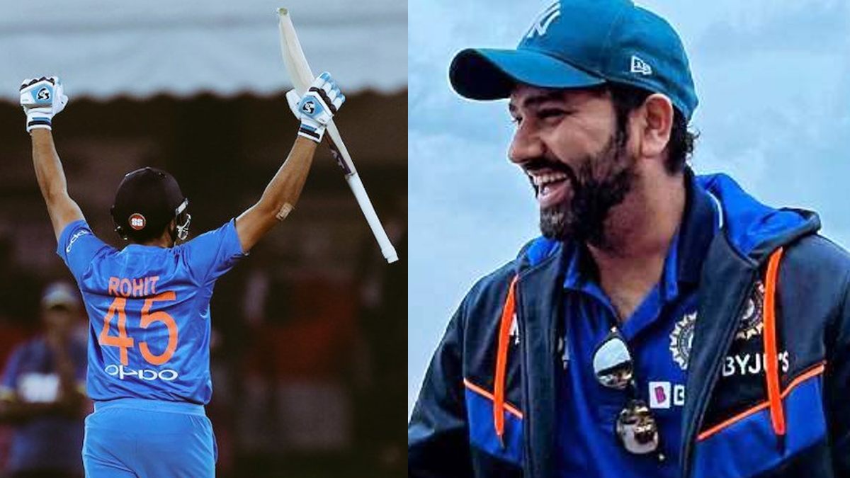 Why Indian Captain Rohit Sharma Wears Jersey Number 45, Know Reason For ...
