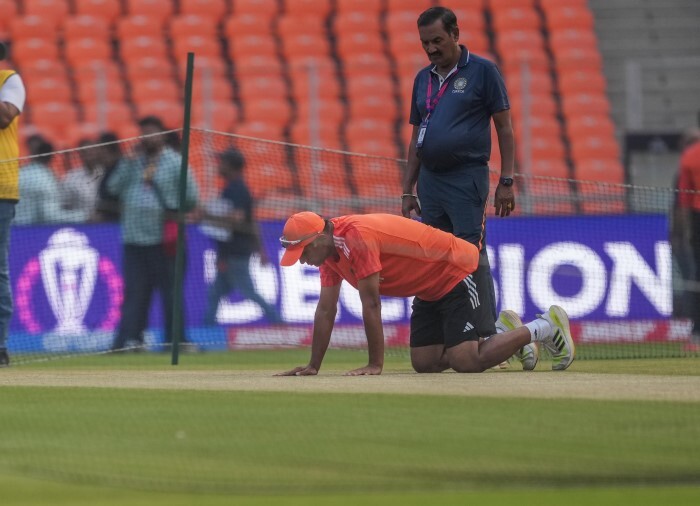 India Team Practice Session Ahead of CWC 2023 Finals - Mykhel