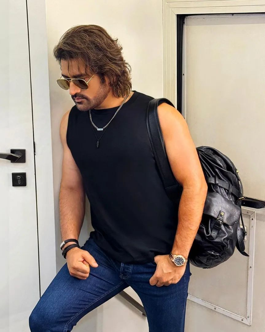 MS Dhoni's Stylish New Avatar Sets Internet Abuzz, See Latest PICS - Mykhel