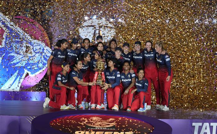 WPL 2024 Final: Royal Challengers Bangalore Celebrates With The Trophy ...