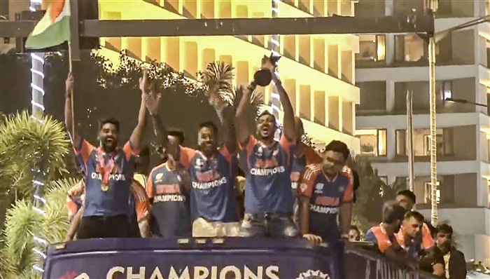 Inside PICS From The T20 World Cup Victory Parade With Team India In ...