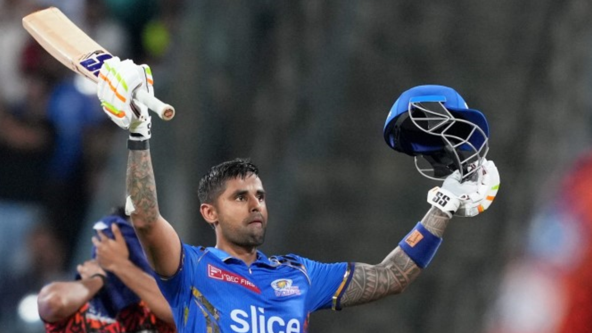 Suryakumar Yadav Celebrates Century Against Sunrisers Hydrabad In IPL ...