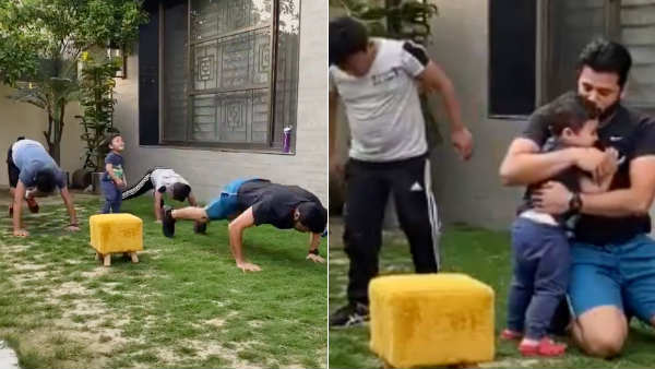 அடேய் குட்டிப் பையா.. காலுக்குள்ள போய்ராதடா.. கலகலக்கும் அஸார் அலி ...