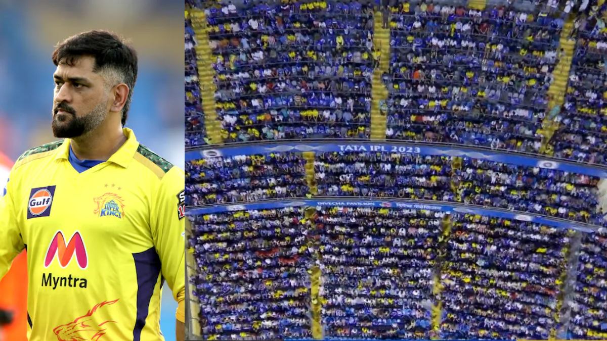 "தானா சேர்ந்த கூட்டம்" திடீரென பேடை கட்டிய தோனி.. ஒரே குரலில் ஒலித்த மும்பை வான்கடே.. அந்த ...