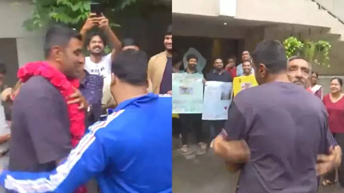Ravichandran Ashwin: అశ్విన్ కు ఘన స్వాగతం.. తండ్రితో ఎమోషన్.. వీడియో ...